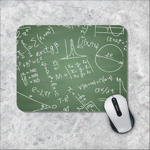 Math Mousepad, Science Mousepad, Green Chalkboard Mouse Pad, Formulas ...