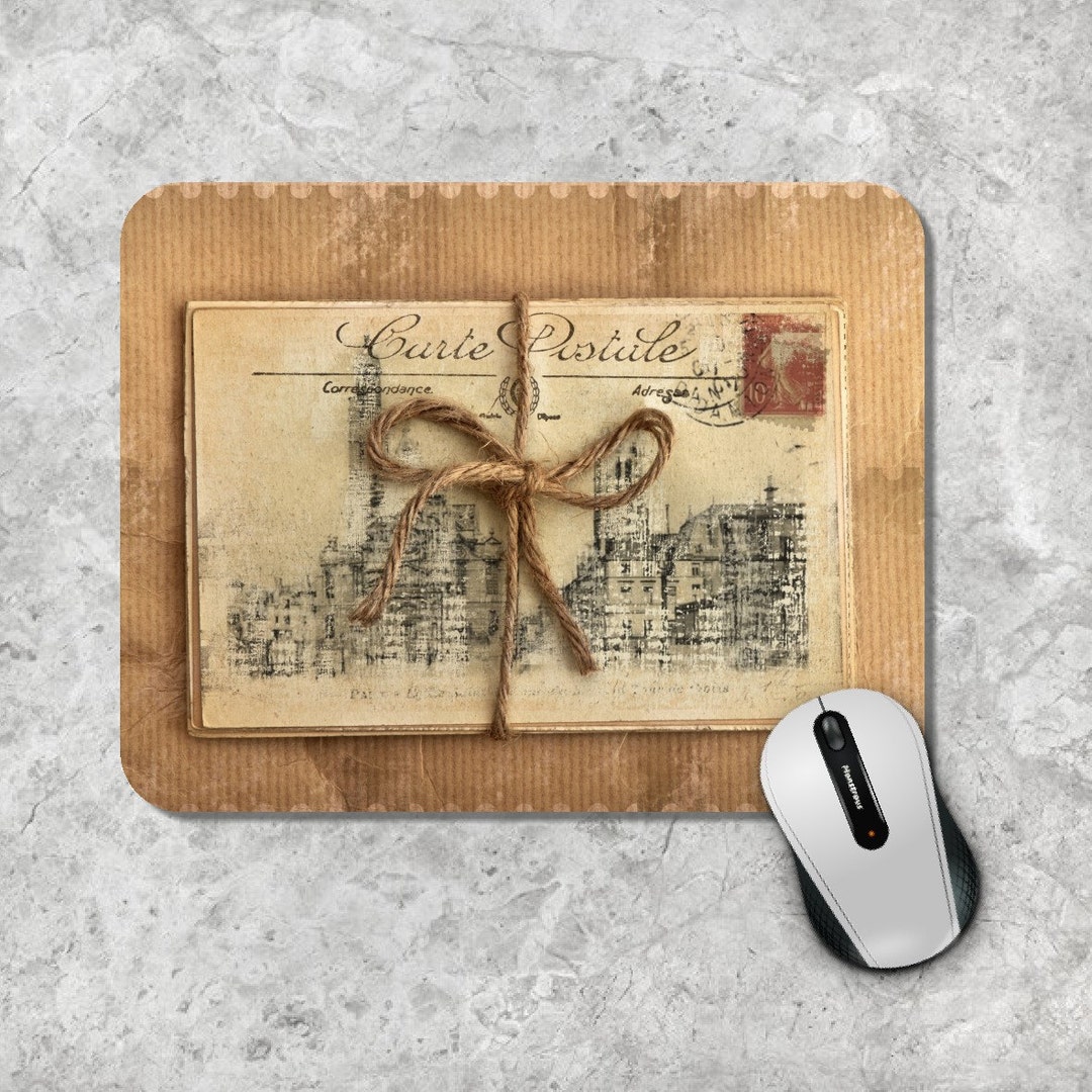 Vintage Mousepad, Vintage Postcard Mouse Pad, Custom Mousepad ...