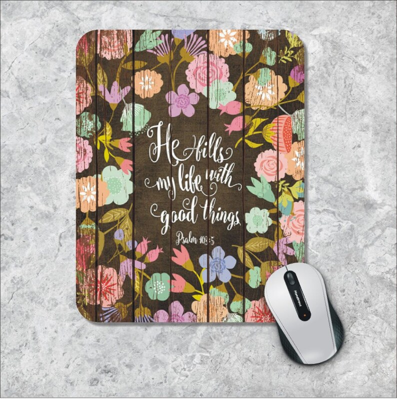 Bible Verse Mousepad Quote Mouse Pad Chalkboard Mousepad | Etsy