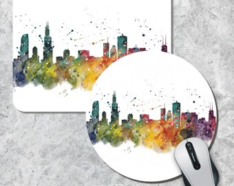 Mouse Pad With Chicago Skyline - Etsy