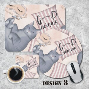 Good Morning Mousepad, Monday Coaster Set, Croissant Mouse Pad ...