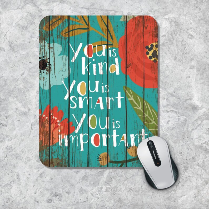 Quote Mousepad You is Kind Mousepad Watercolor Mouse Mat - Etsy