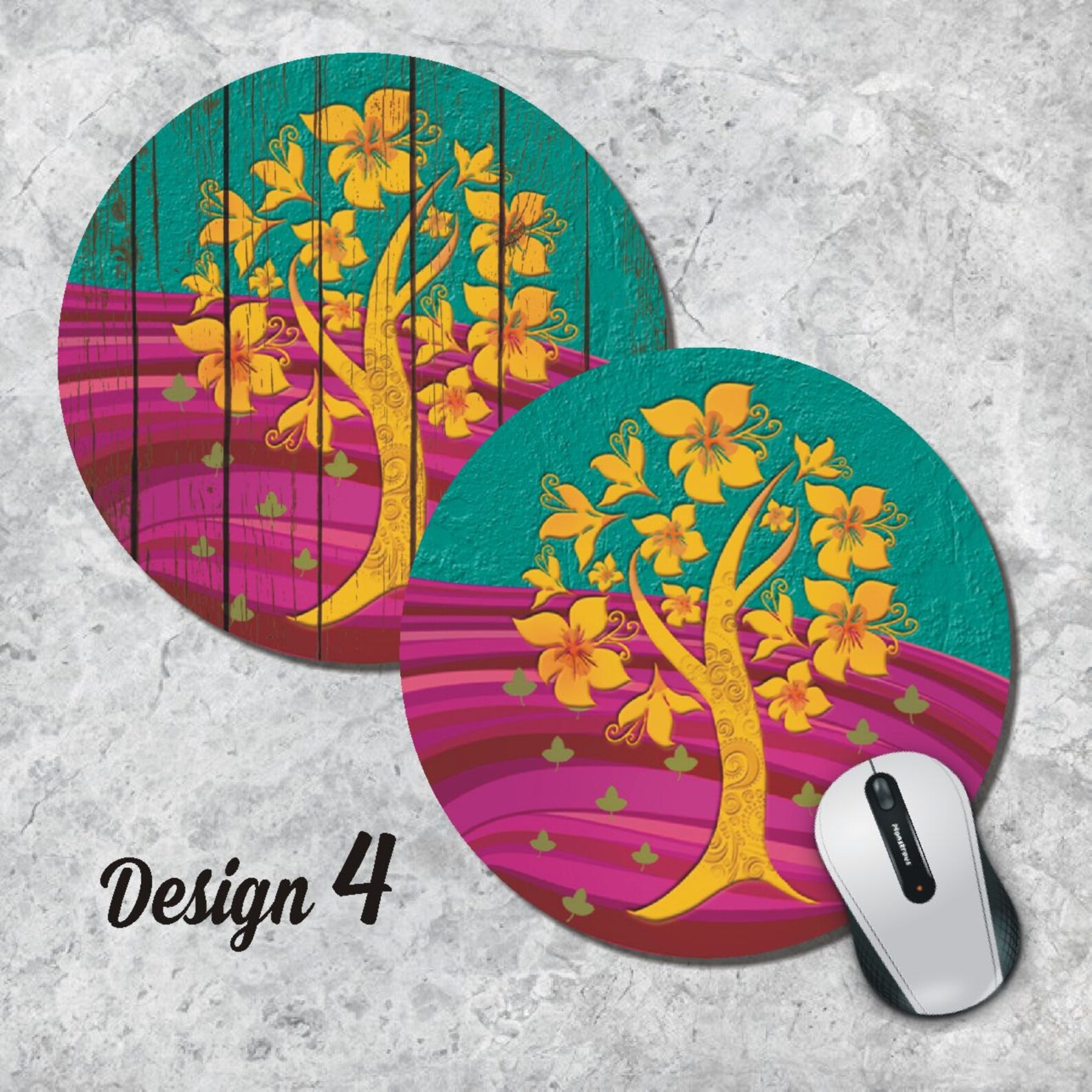 Magical Tree Mouse Pad Tree of Life Mouse Mat Round Mouse - Etsy Singapore