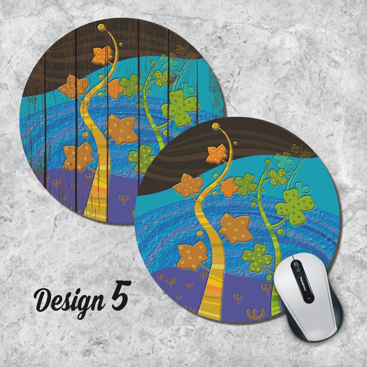 Magical Tree Mouse Pad Tree of Life Mouse Mat Round Mouse | Etsy