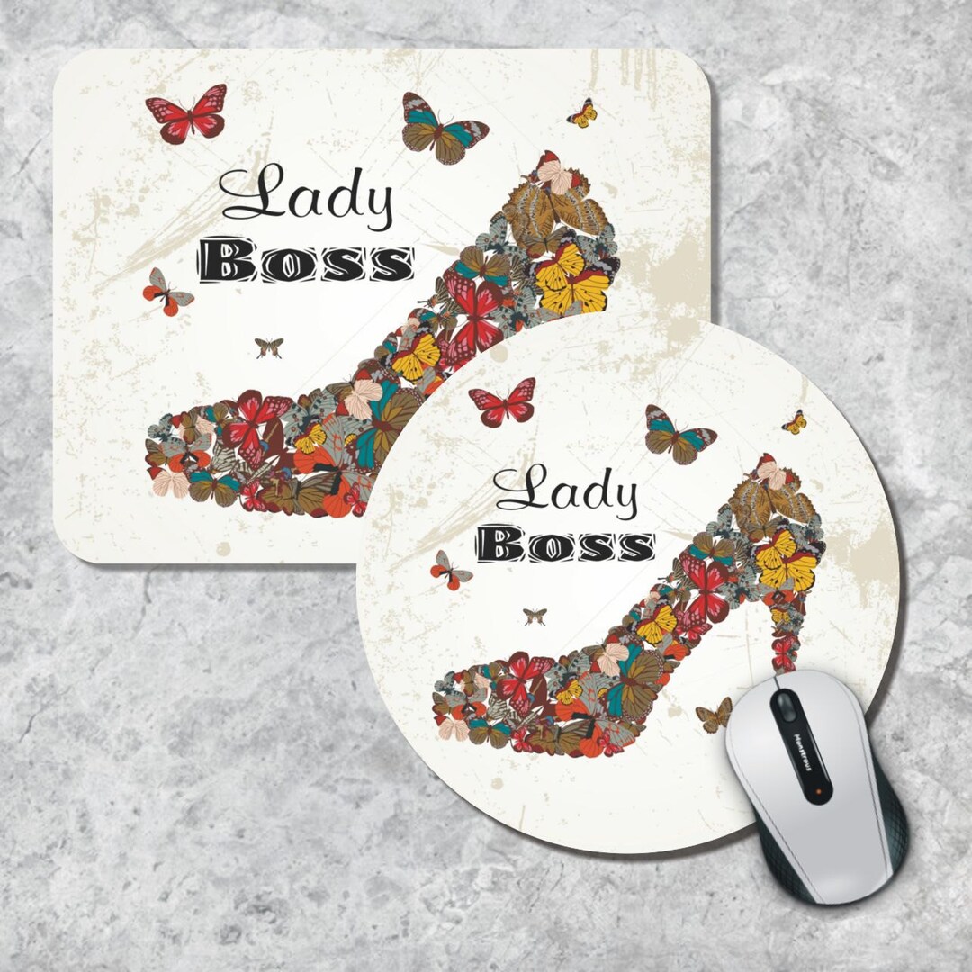 Quote Mousepad, Lady Boss Mouse Pad, High Heel Shoe Mouse Pad ...