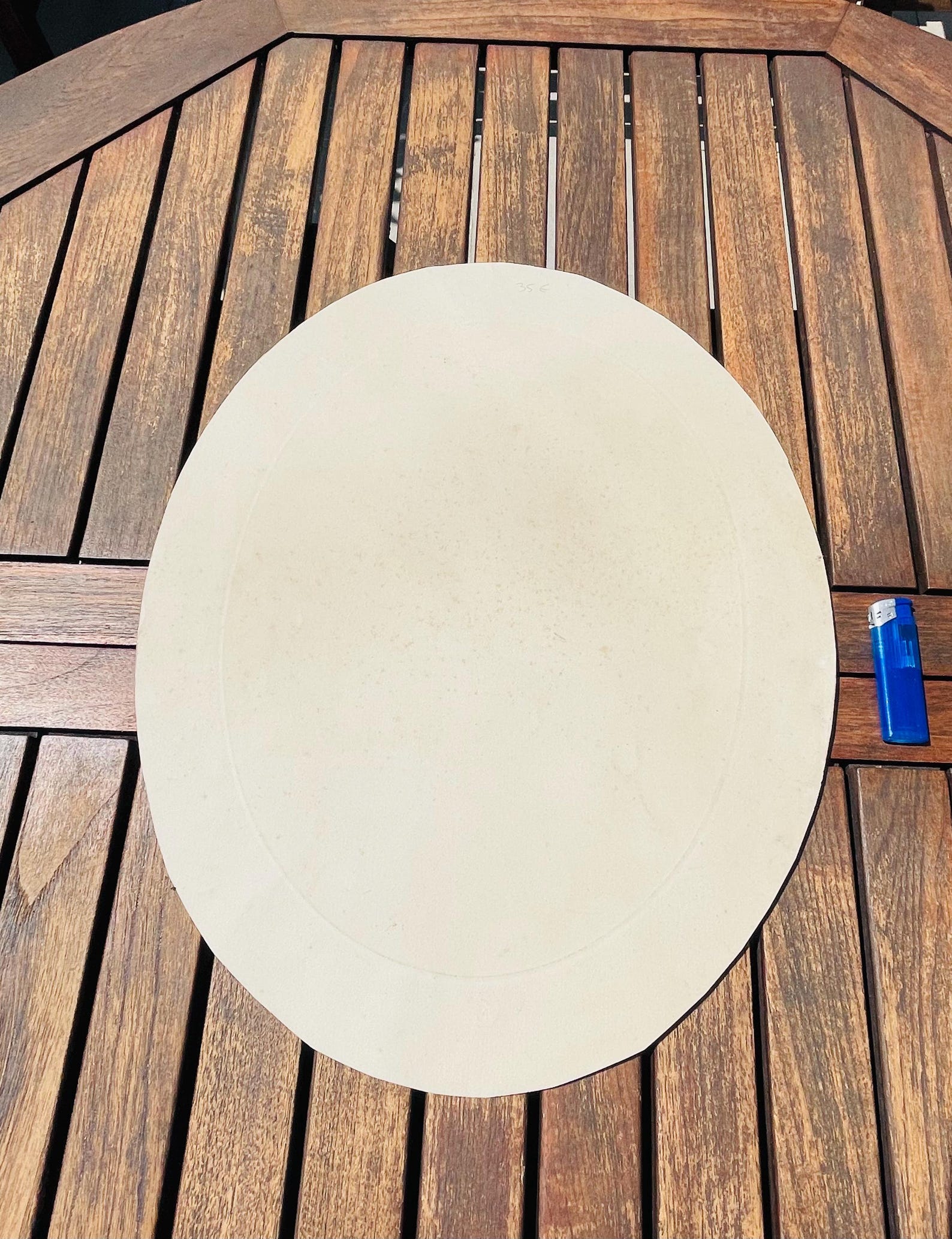 LITOGRAFÍA ANTIGUA De Paisaje FRANCÉS Lámina Ovalada Campestre ...