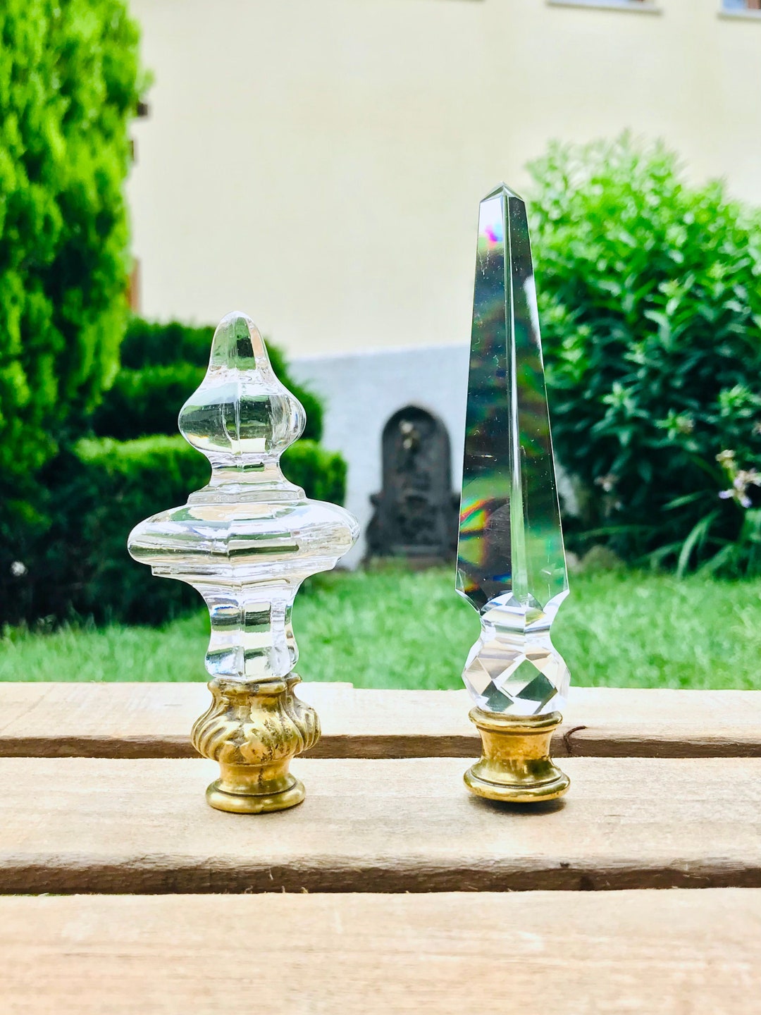 ESPECTACULARES PRISMAS De Cristal Para Lámpara Ornamento Tallado ...