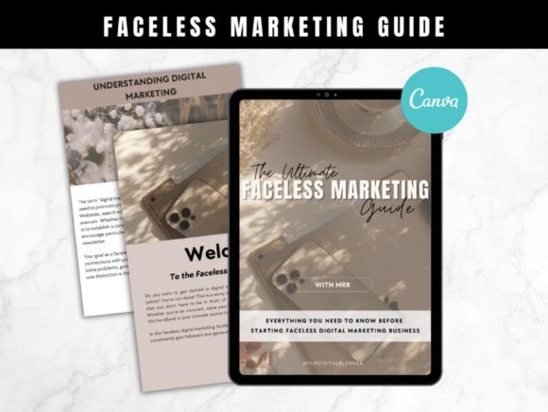 Faceless Marketing Guide - Etsy