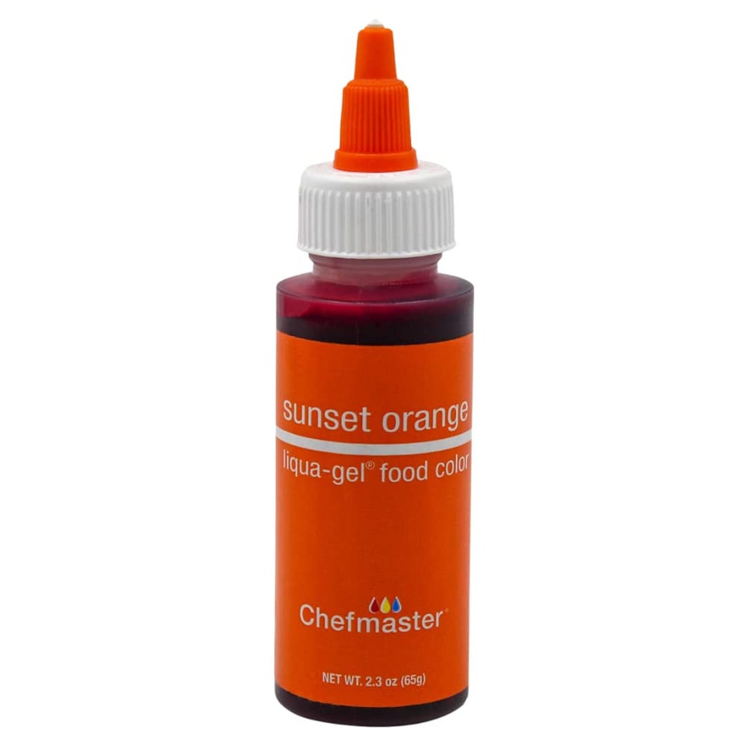 Chefmaster Sunset Orange Liqua-gel Food Color - Etsy