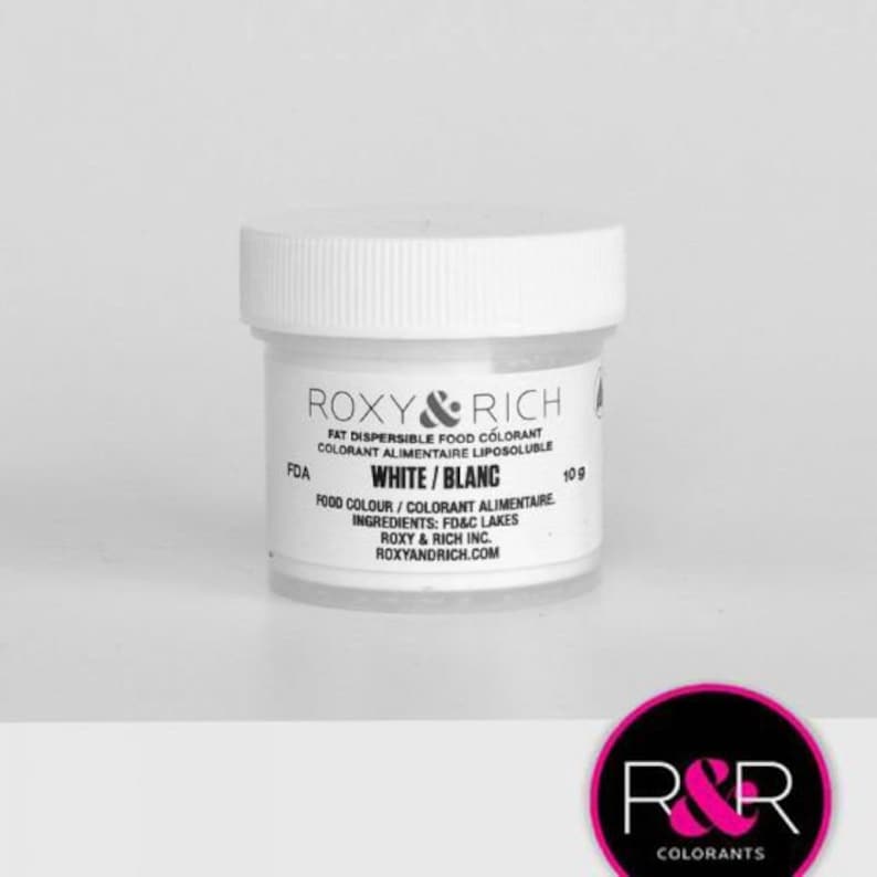 White Fat Dispersible Powdered Color by Roxy Rich - Etsy