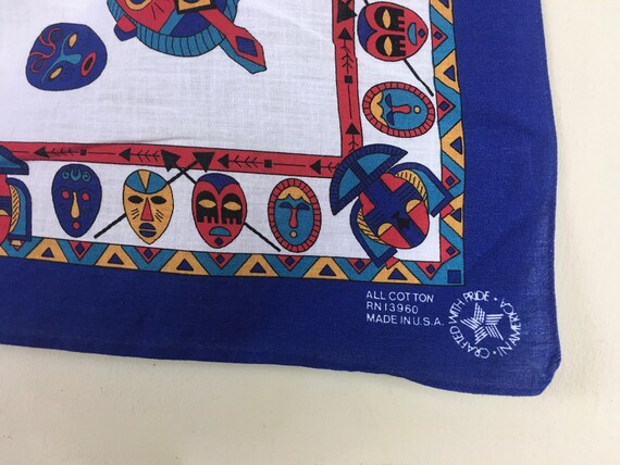 1980s Southwestern Bandana - morning star + masks + t… - Gem