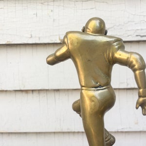 The Quarterback, 1950s Brass FOOTBALL Statue - Vintage Trophy, Figurine ...