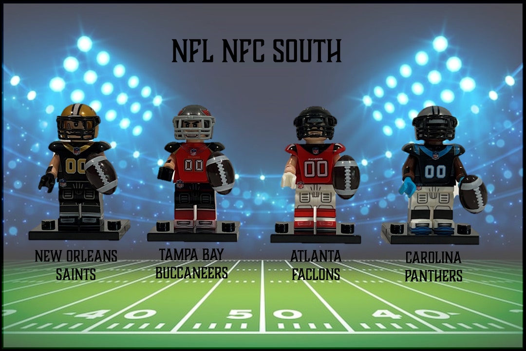 Custom Art Building Block Minifigures NFL Football NFC South Pick A ...