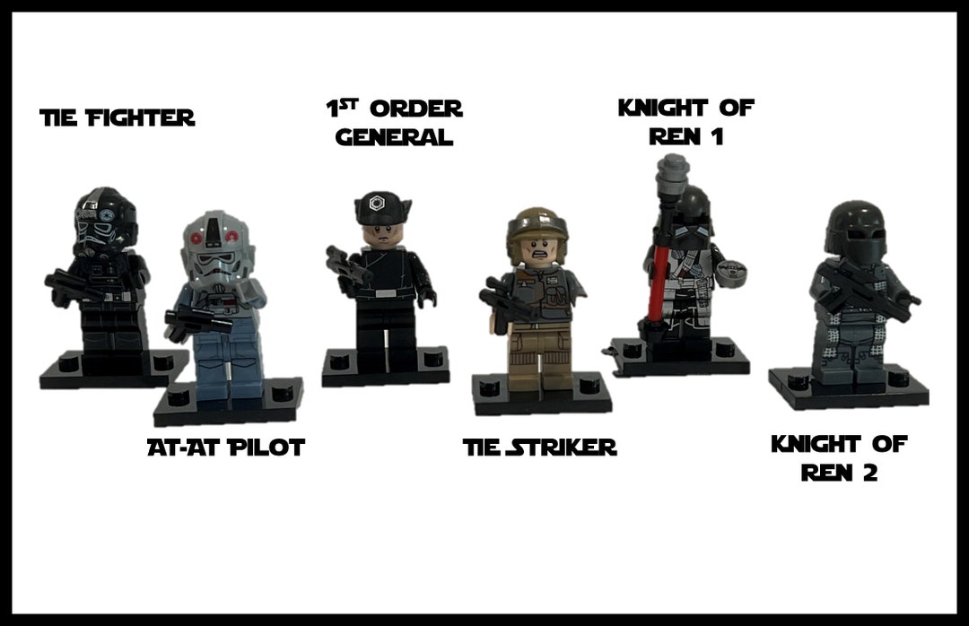 Custom Art Building Block Minifigures Star Wars Misc Villians Pick A ...