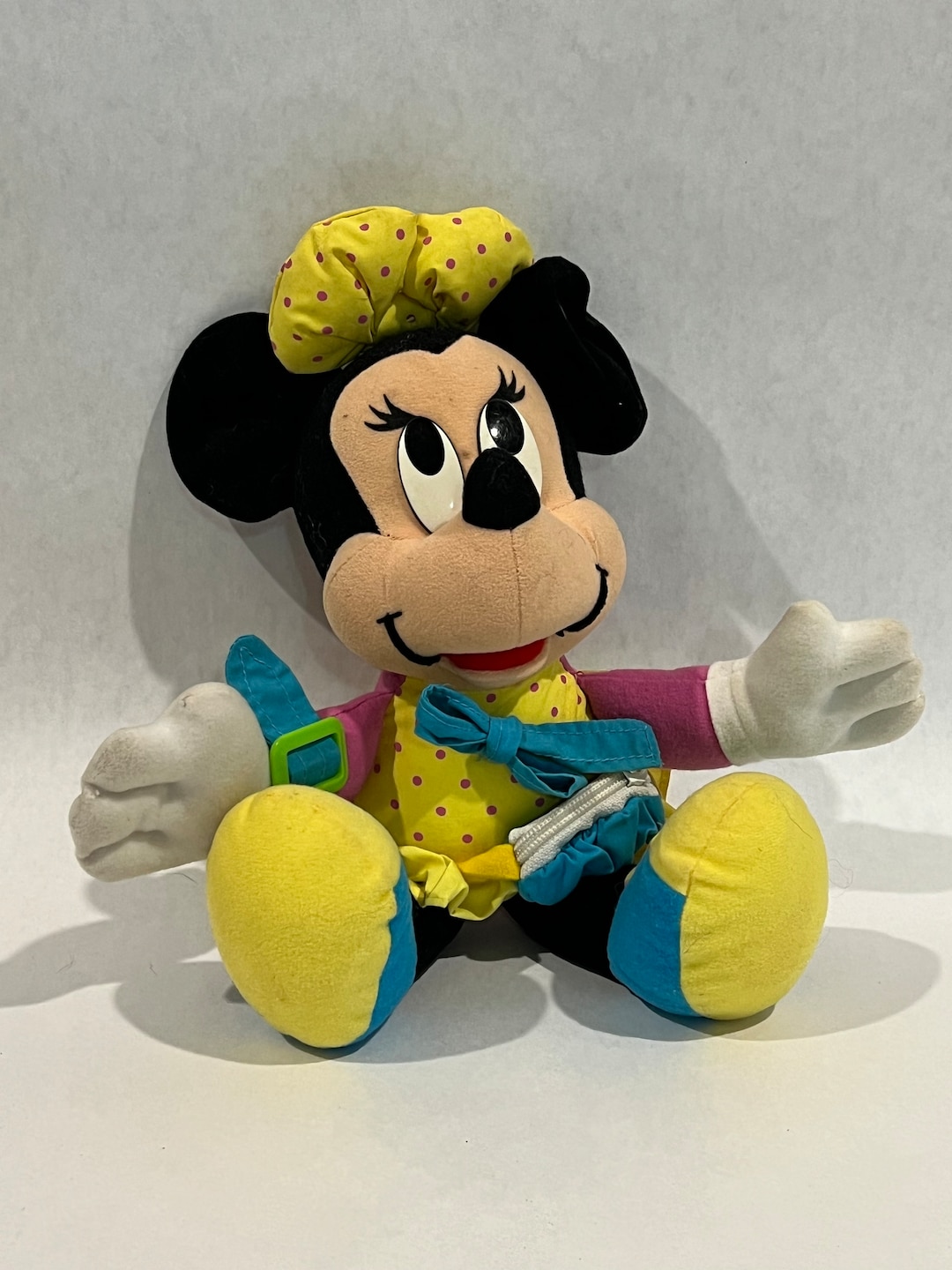 Vintage 1990s Mattel Disney Minnie Mouse Busy 14 Stuffed Animal Plush ...