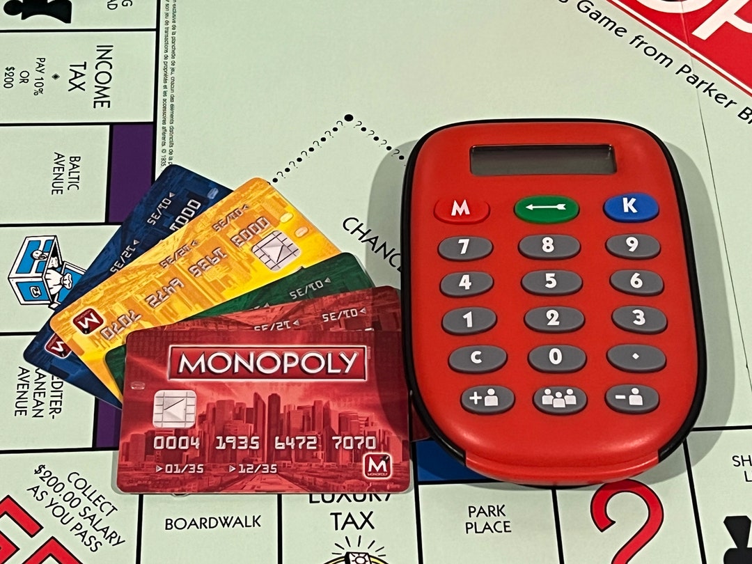 Monopoly ELECTRONIC BANKING Bank Pad W/ Credit Cards complete - Etsy