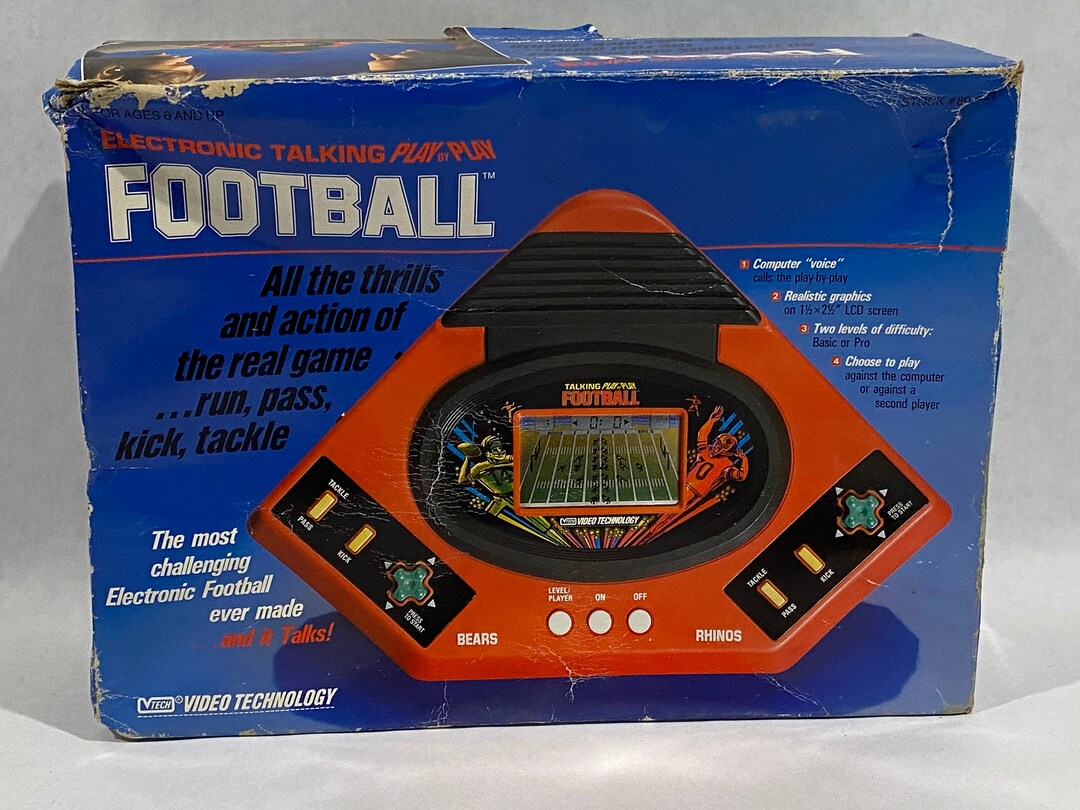 Vintage 1988 Vtech Electronic Talking Play by Play Football Game W ...