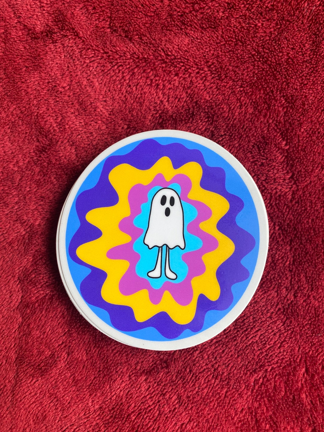 Spooky Ghost Sticker - Etsy