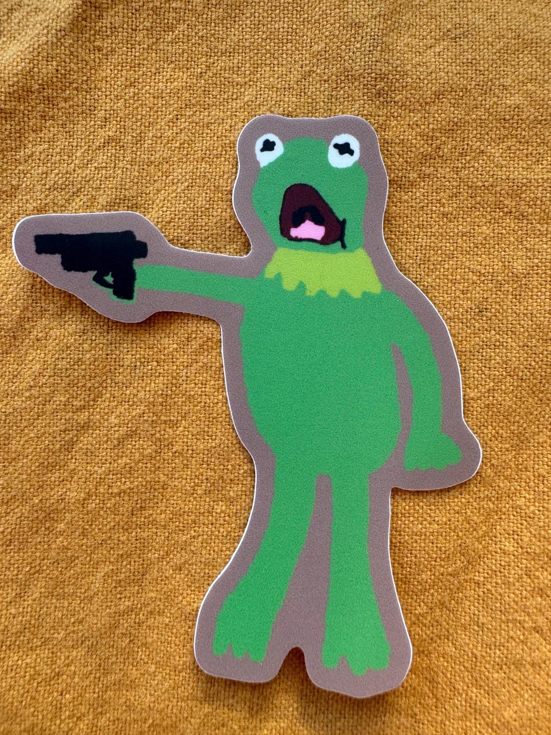 Funny Frog Sticker - Etsy