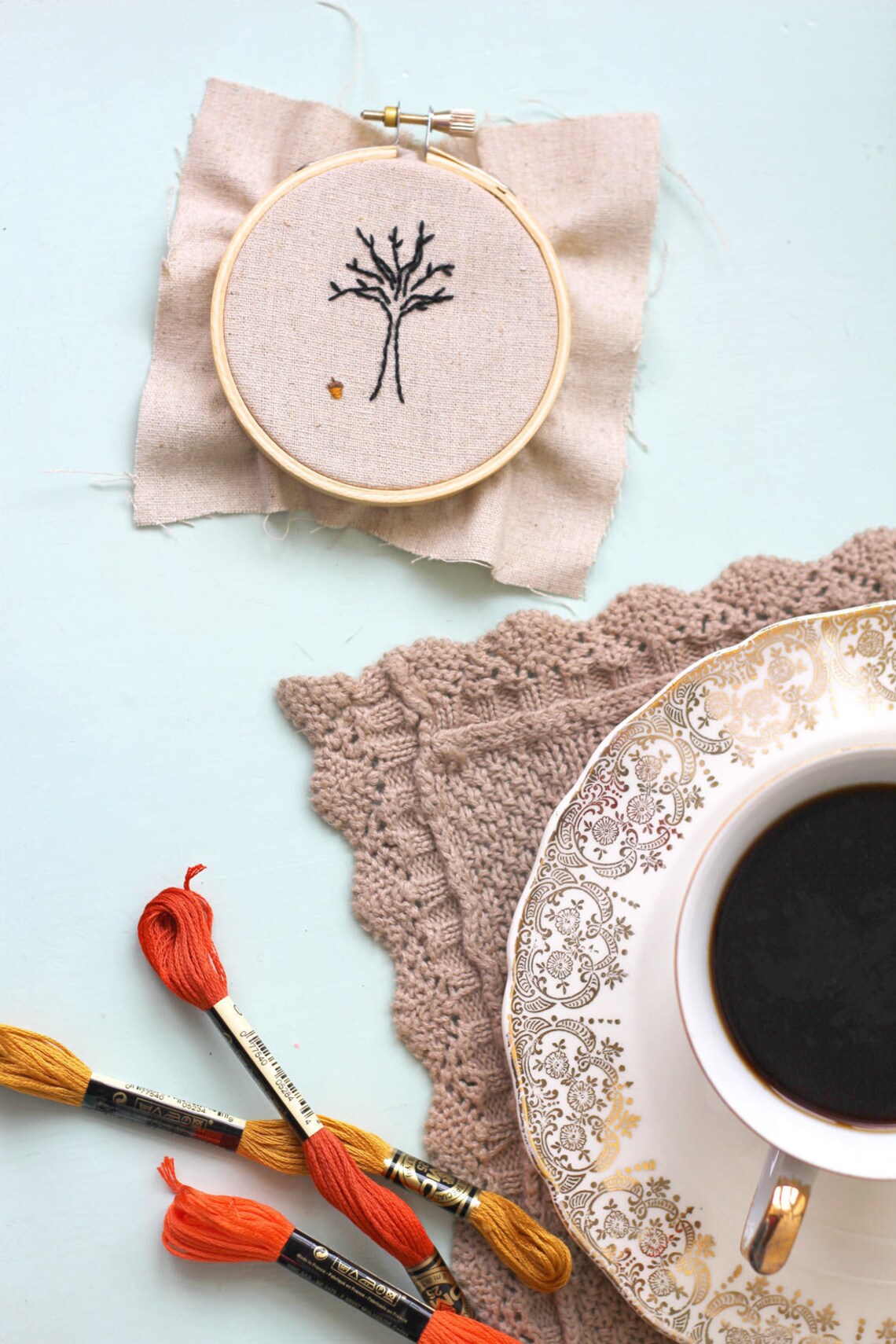Acorn Tree PDF Hand Embroidery Pattern - Etsy