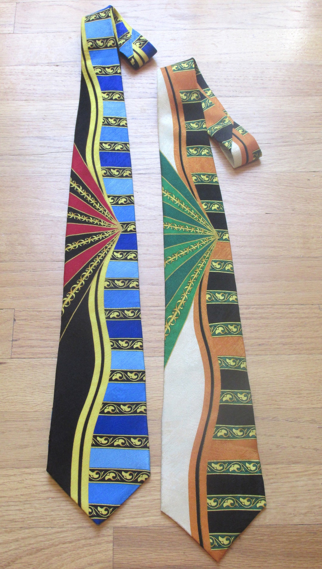 Rush Limbaugh Vintage Silk Ties - Matching Set, Earth Tones and Blue ...