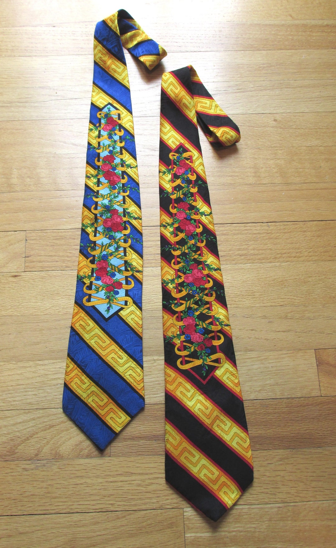 Rush Limbaugh Vintage Silk Ties - Matching Set, Blue and Black With ...