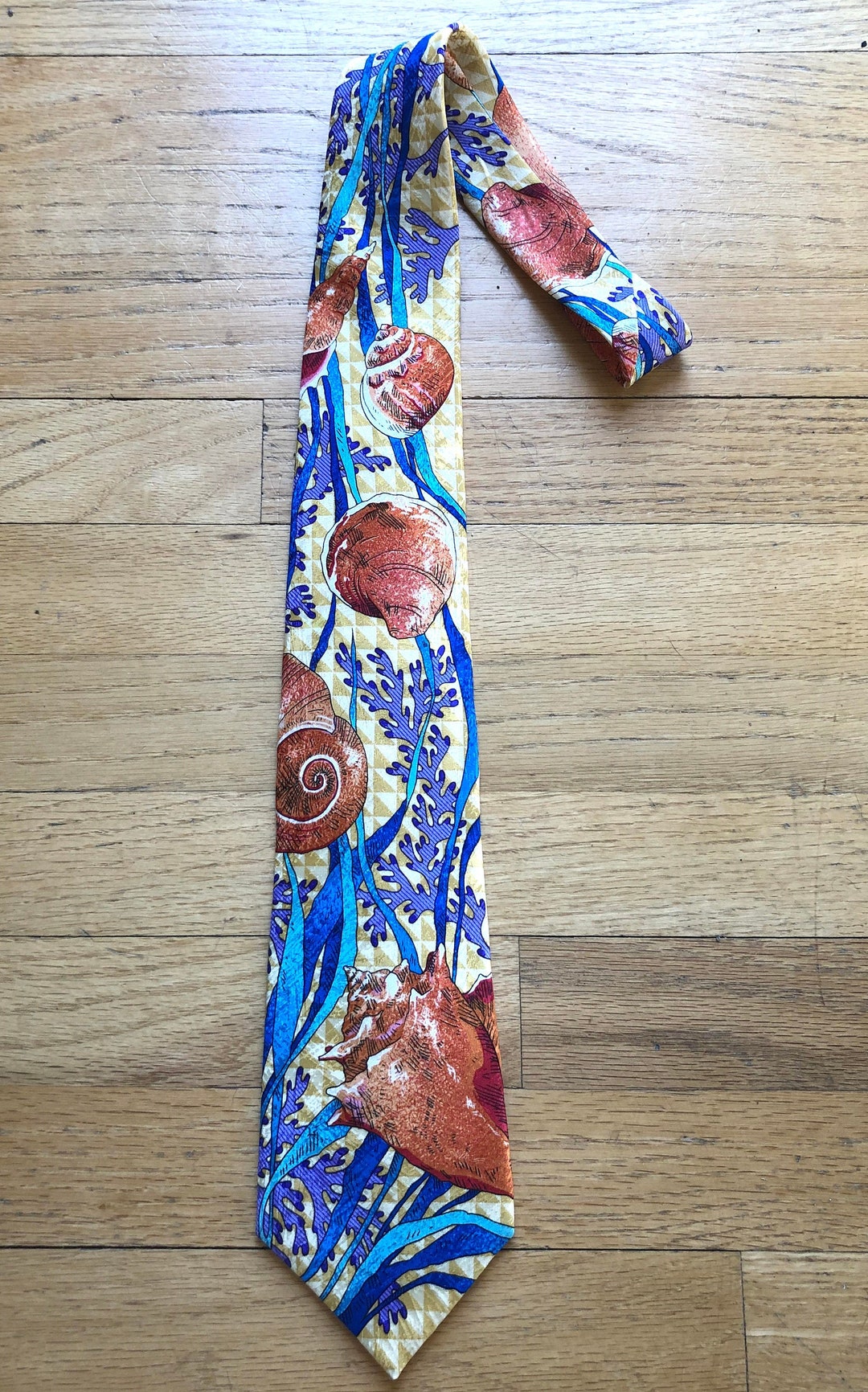 Rush Limbaugh Vintage Silk Tie Seashells Excellent Condition - Etsy