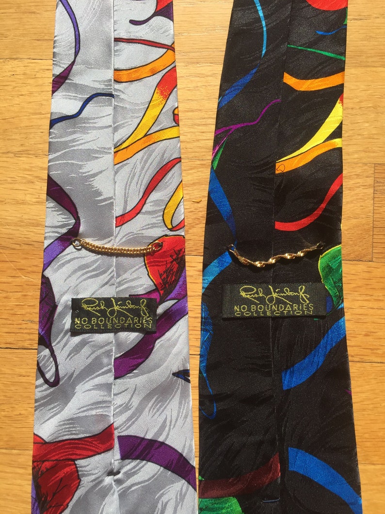 Rush Limbaugh Vintage Silk Ties - Matching Set, Aspen Leaves With ...