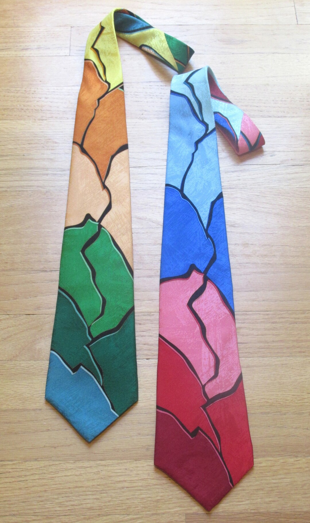 Rush Limbaugh Vintage Silk Ties - Matching Set, Earth Tones and Blue ...