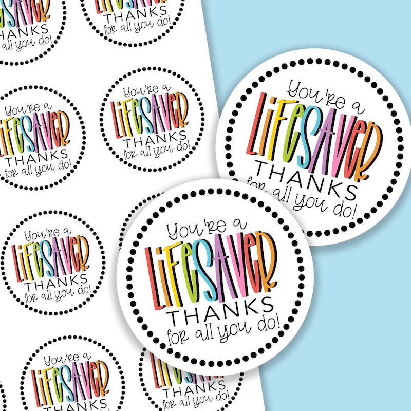 Lifesaver Thank You - Etsy