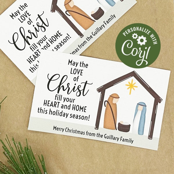 Christmas Scripture Tag Printable - Etsy