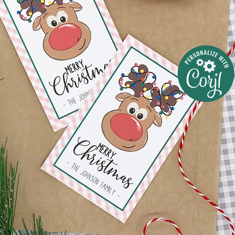 Reindeer Gift Tag - 60+ Gift Ideas for 2024