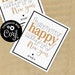 EDITABLE Happy Happy Happy New Year Gift Tags Printable Digital File HT ...