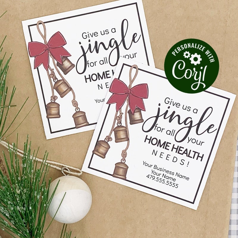 Christmas Business Stickers - Etsy