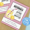 Editable Printable Referral Marketing Gift Tags, Our Patient Care ...