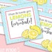 Printable Lemons Make Lemonade Gift Tags - Instant Digital Download ...