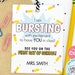 EDITABLE Back to School Gift Tag - Bursting With Excitement to Have You ...