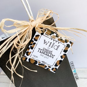 Printable - Wild for Sweet Teachers - Leopard Print Gift Tags for ...