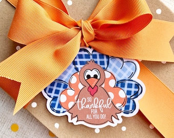 Printable Thanksgiving Tags. Favor Tags for Students. Thankful - Etsy