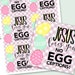 Printable Jesus Loves You Easter Egg Gift Tags >>> Instant Digital Download