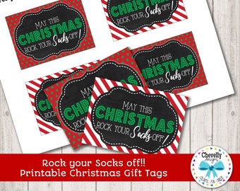 Christmas Socks Tag | Etsy