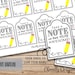 Take a NOTE Gift Tags Printable Digital File HT011 - Etsy