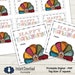 Happy Thanksgiving Gift Tag Printable Digital File Turkey HT085 Instant ...