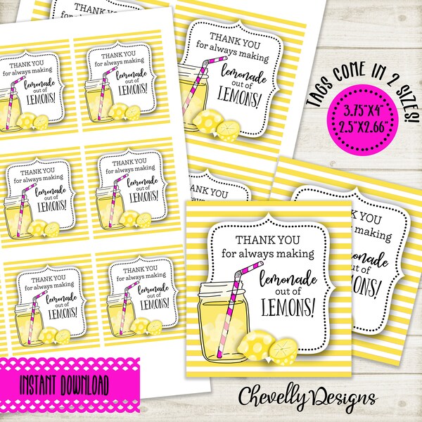 Printable Lemonade - Etsy