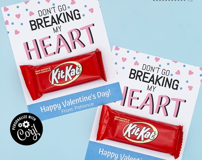 Printable Valentine Day Wrapper, Printable Valentine Day Card, Candy ...