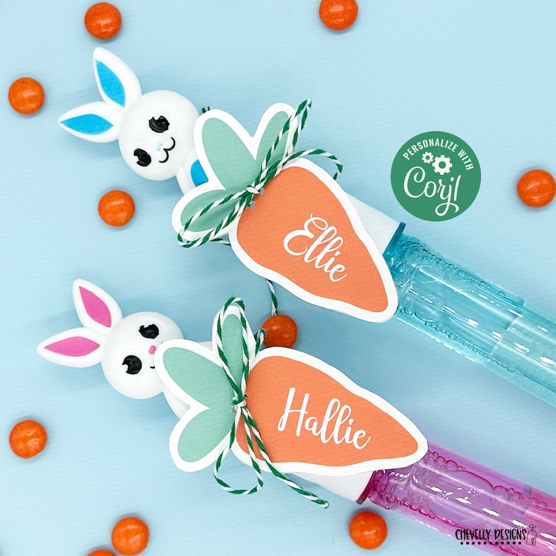 EDITABLE - Carrot Gift Tag With Editable Name - Easter Gift Tags ...