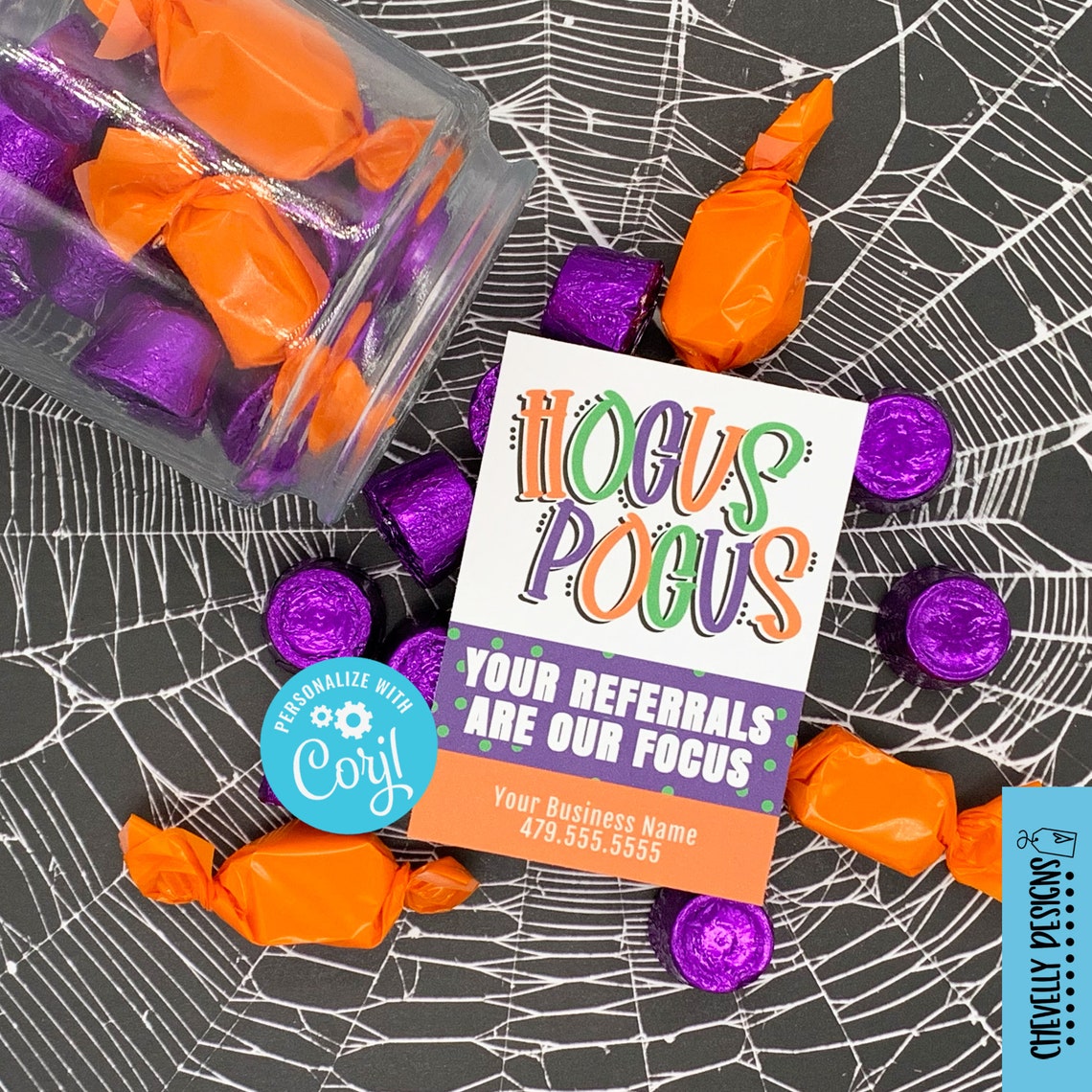 EDITABLE Hocus Pocus Your Referrals Are Our Focus Gift Tags - Etsy