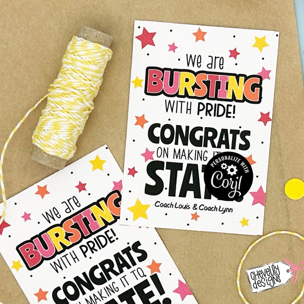 Congratulations Stickers - Etsy