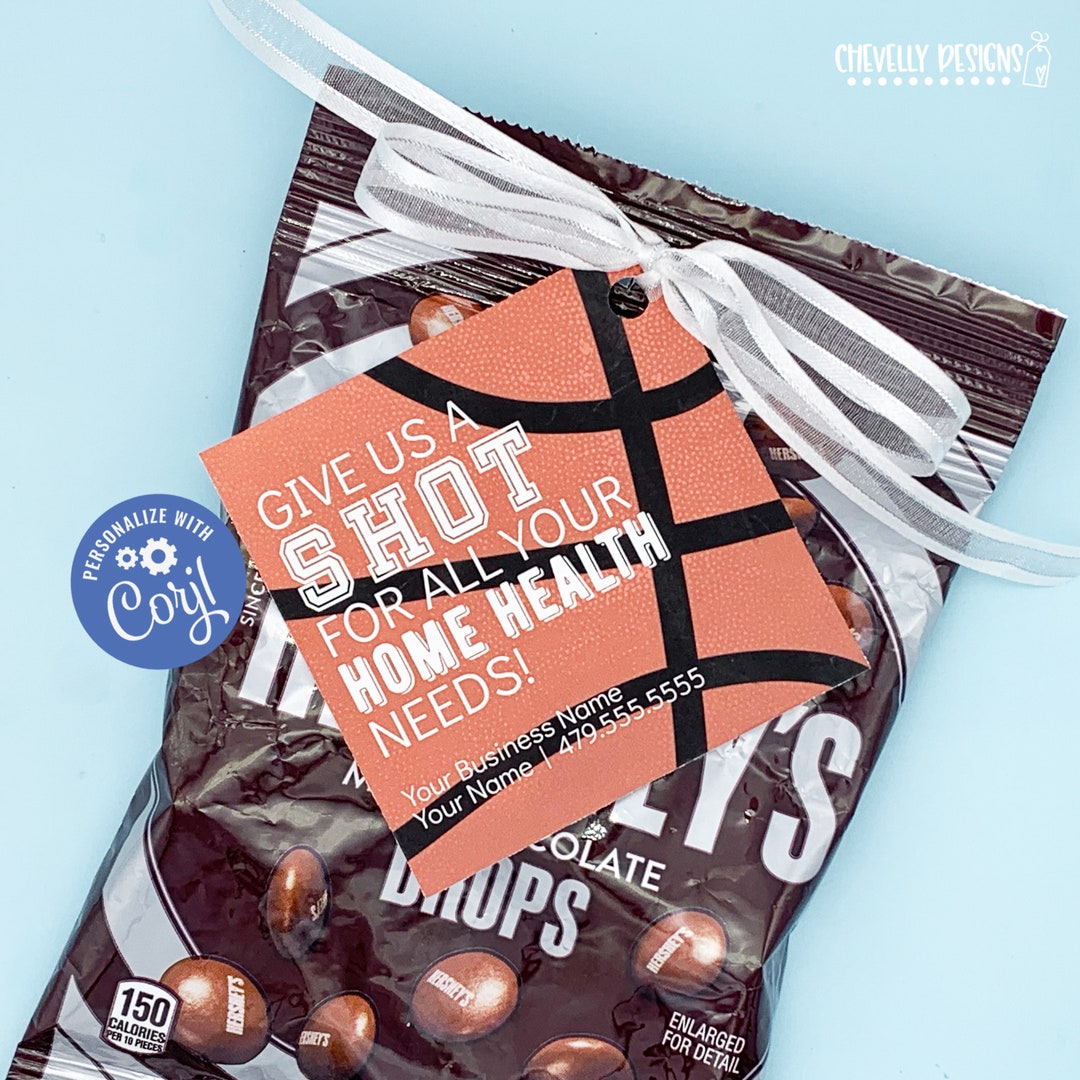 Editable Give Us a Shot Basketball Referral Marketing Gift - Etsy