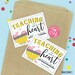 EDITABLE Teaching is a Work of Heart Teacher Appreciation Gift Tags ...
